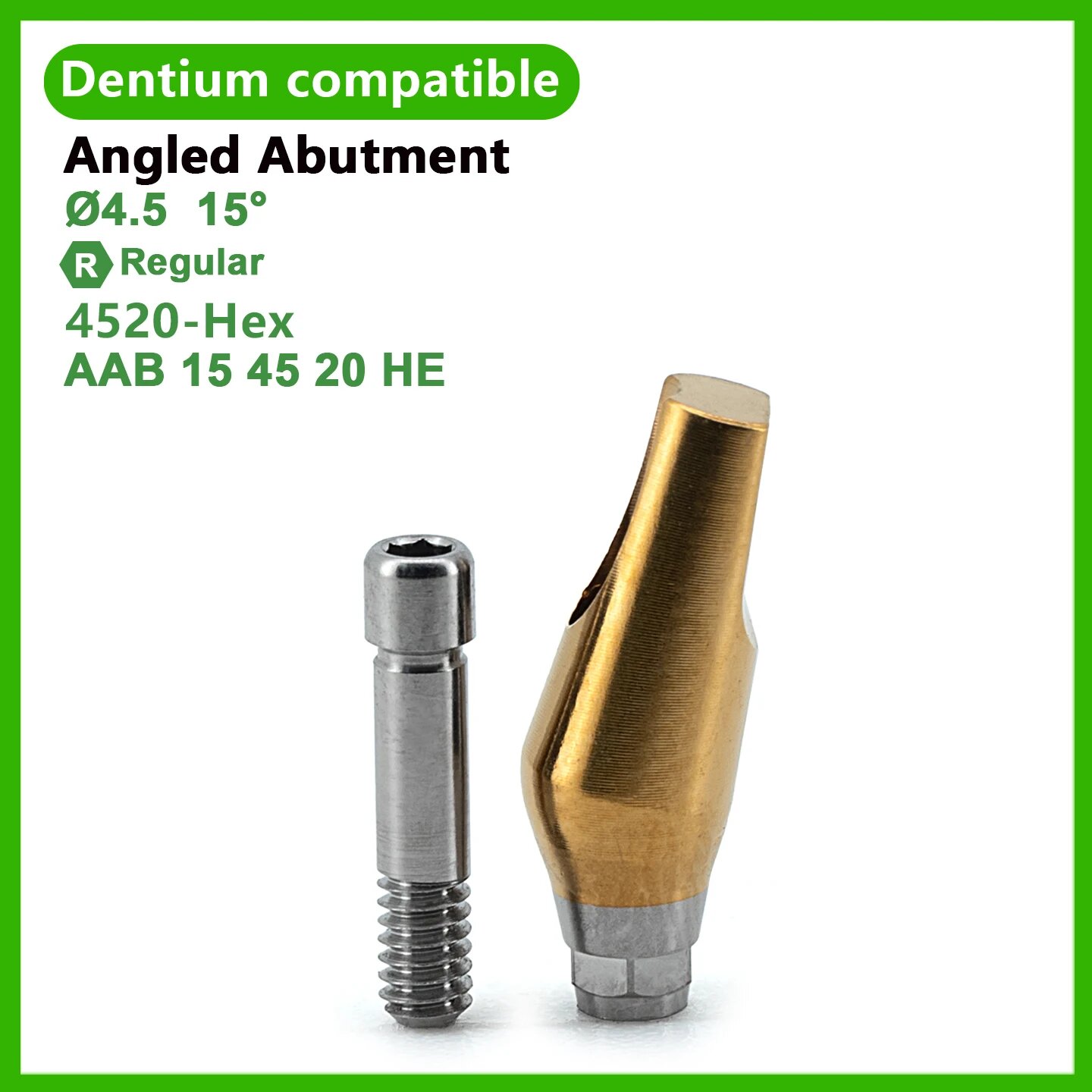 Стоматологические абатменты Dentium 15°/25° otiumann AAB 15 45 20 HE