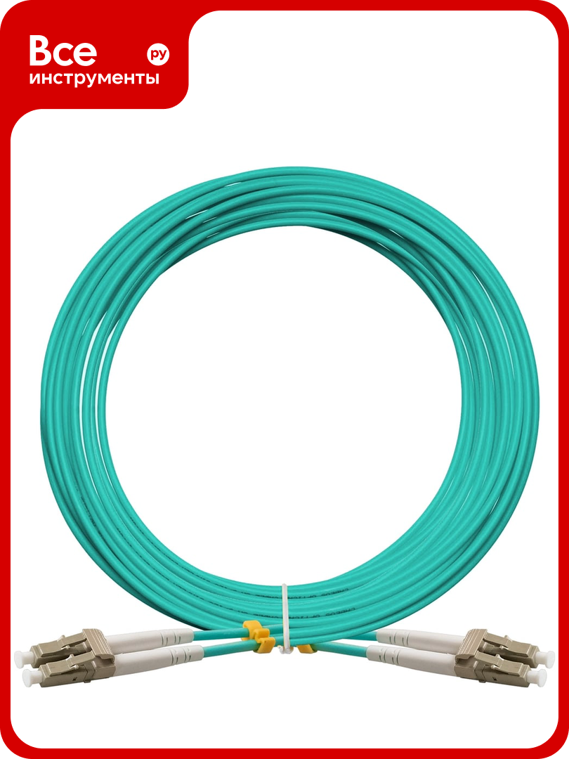 Патч-корд волоконно-оптический ExeGate FC-D-503-LC-LC-10M-LSZH Шнур во MM 50/125 OM3 , LC/UPC-LC/UPC, Duplex, LSZH, 10м 295152