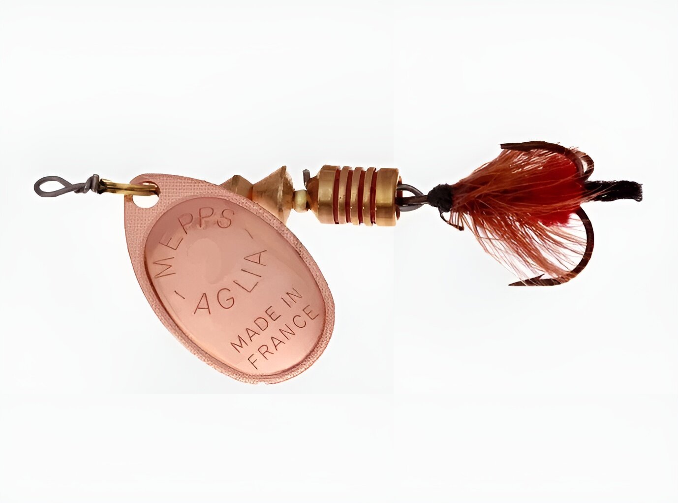 Блесна вращающаяся Mepps AGLIA MOUCHE, №0, Copper/Red fly, 1 шт.