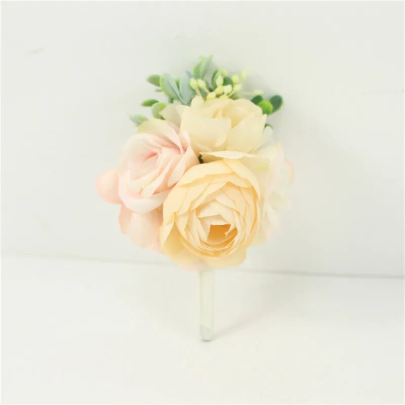 Meldel Бутоньерка и корсаж на запястье синего цвета corsage-G