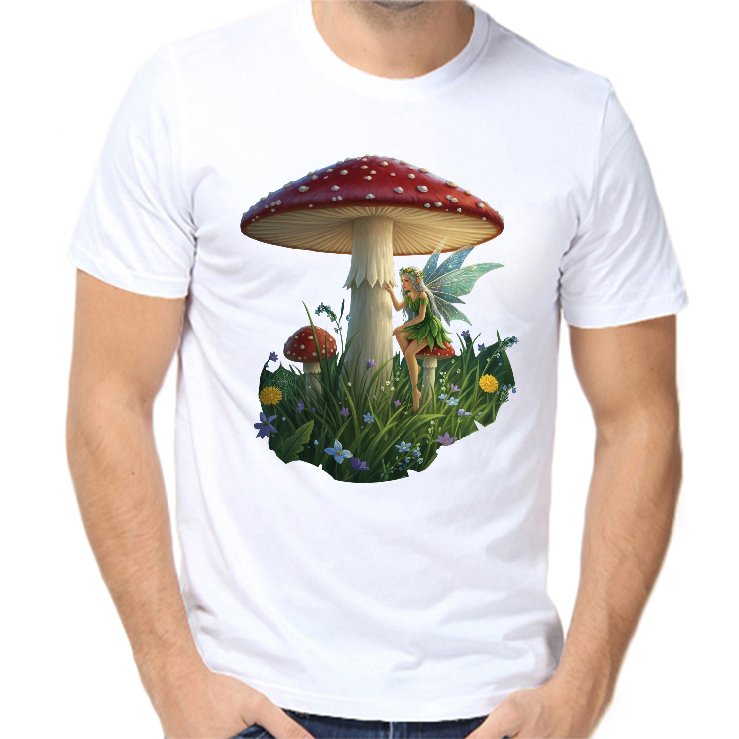 Футболка с мухоморами