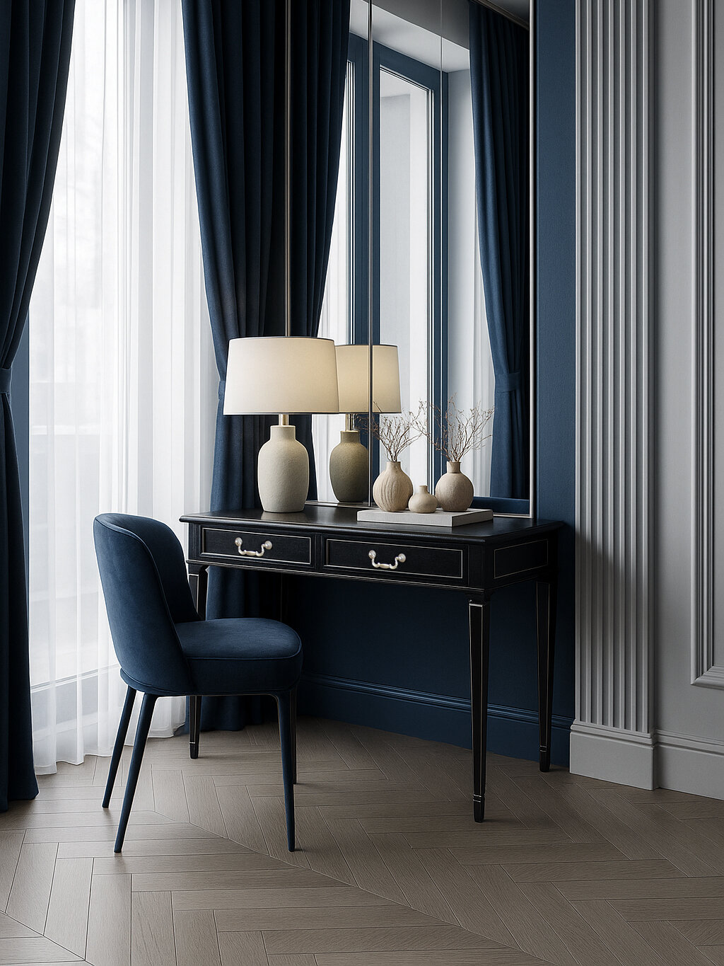 Консоль Васко В 91Н венге/серебро