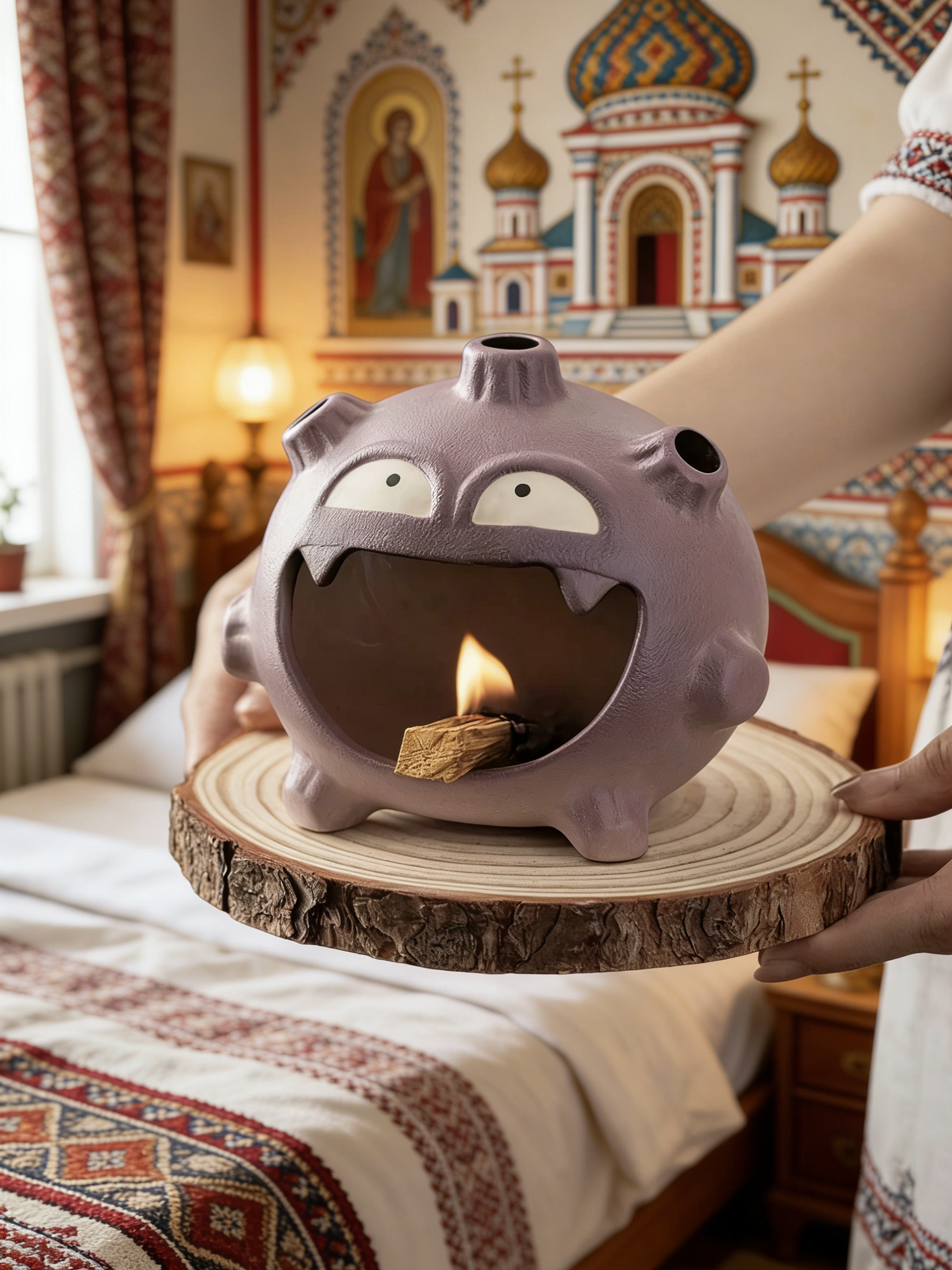 Биоэтаноловый камин Газовый Снаряд — для дома и офиса, без дымохода, арома-камин в стиле лофт