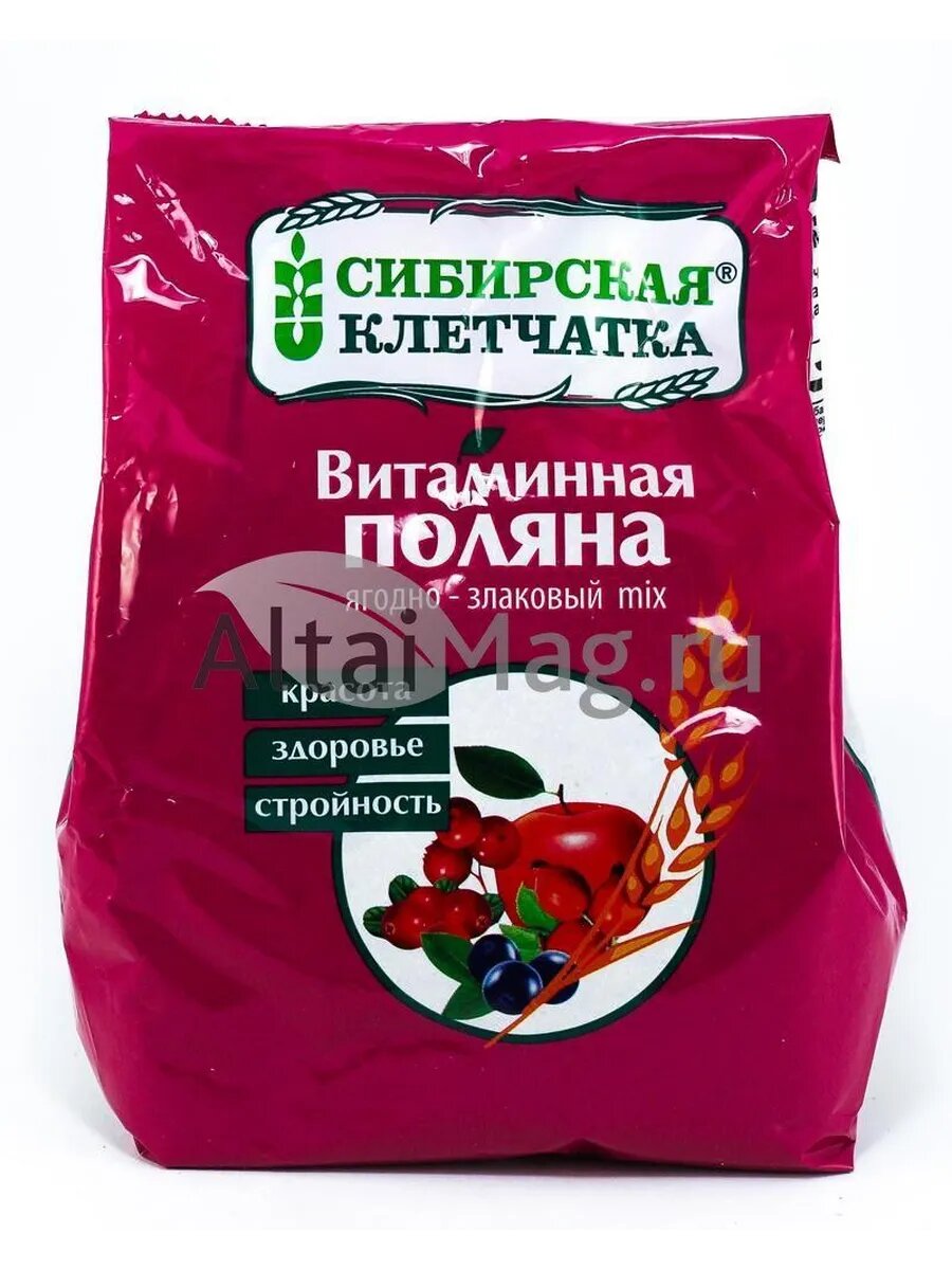 Клетчатка сибирская (витаминная поляна) пакет 300г