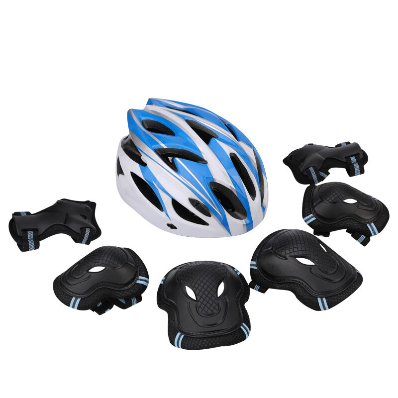Шлем для самоката, защитная экипировка для роликовых коньков, детский велокомплект, беговел, наколенники для катания, профессиональная защита.