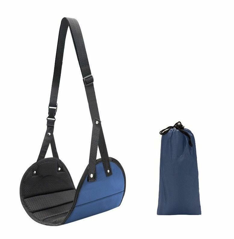 Подставка для ног в самолете, портативная регулируемая подставка ног, гамак предметы первой необходимости путешествий, обеспечивает комфорт