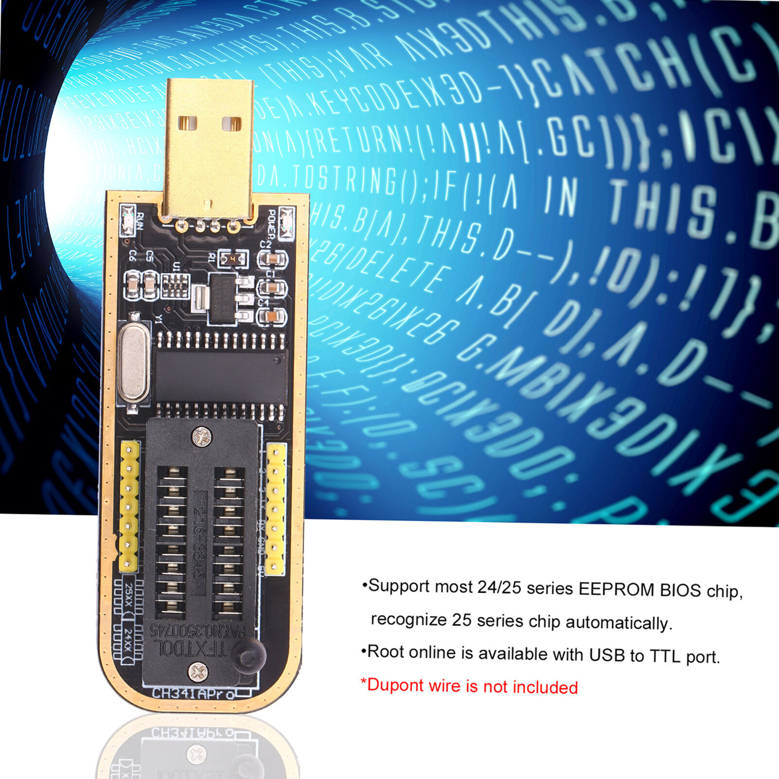 Программатор CH341A для EEPROM/BIOS (с зажимом SOP8) — фото 1