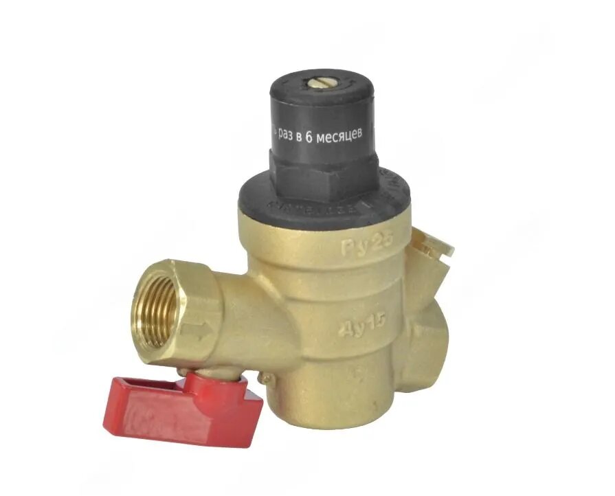 Регулятор давления мембранный латунь кфрд Ду 15 Ру16 1/2" ВР Рн 1 - 16бар с выходом под манометр SantechSystems