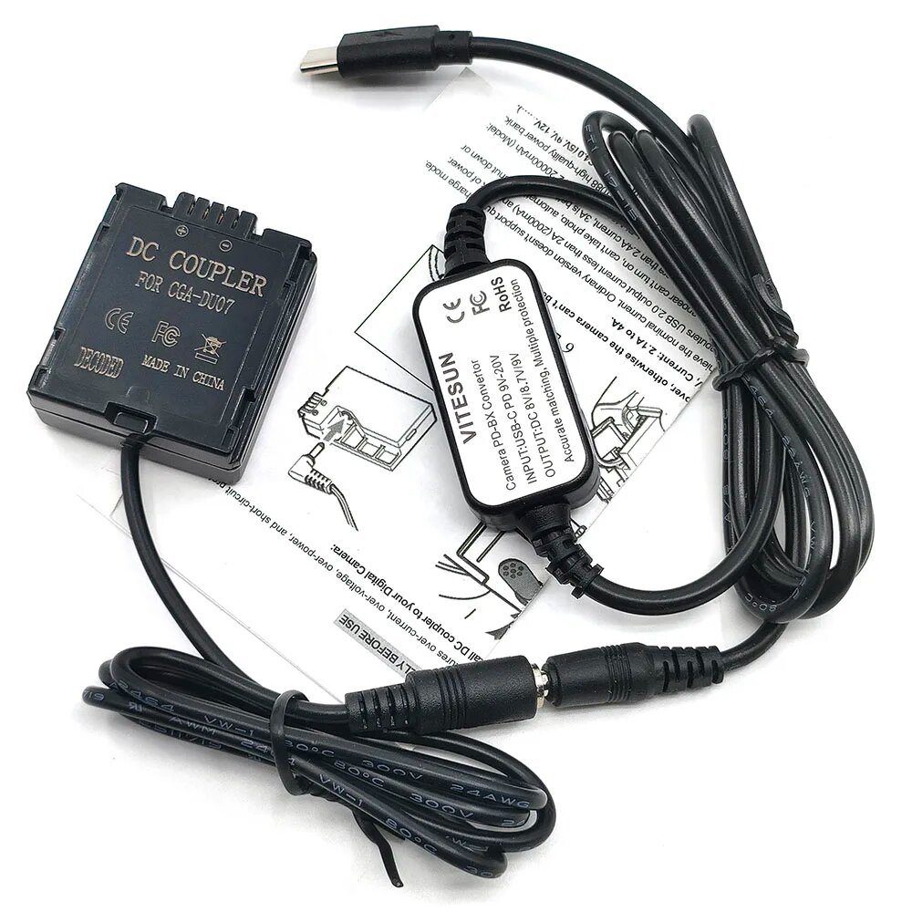 Зарядное устройство-муляж батареи CGA-DU07 DU06 DU14 DU21 для Panasonic