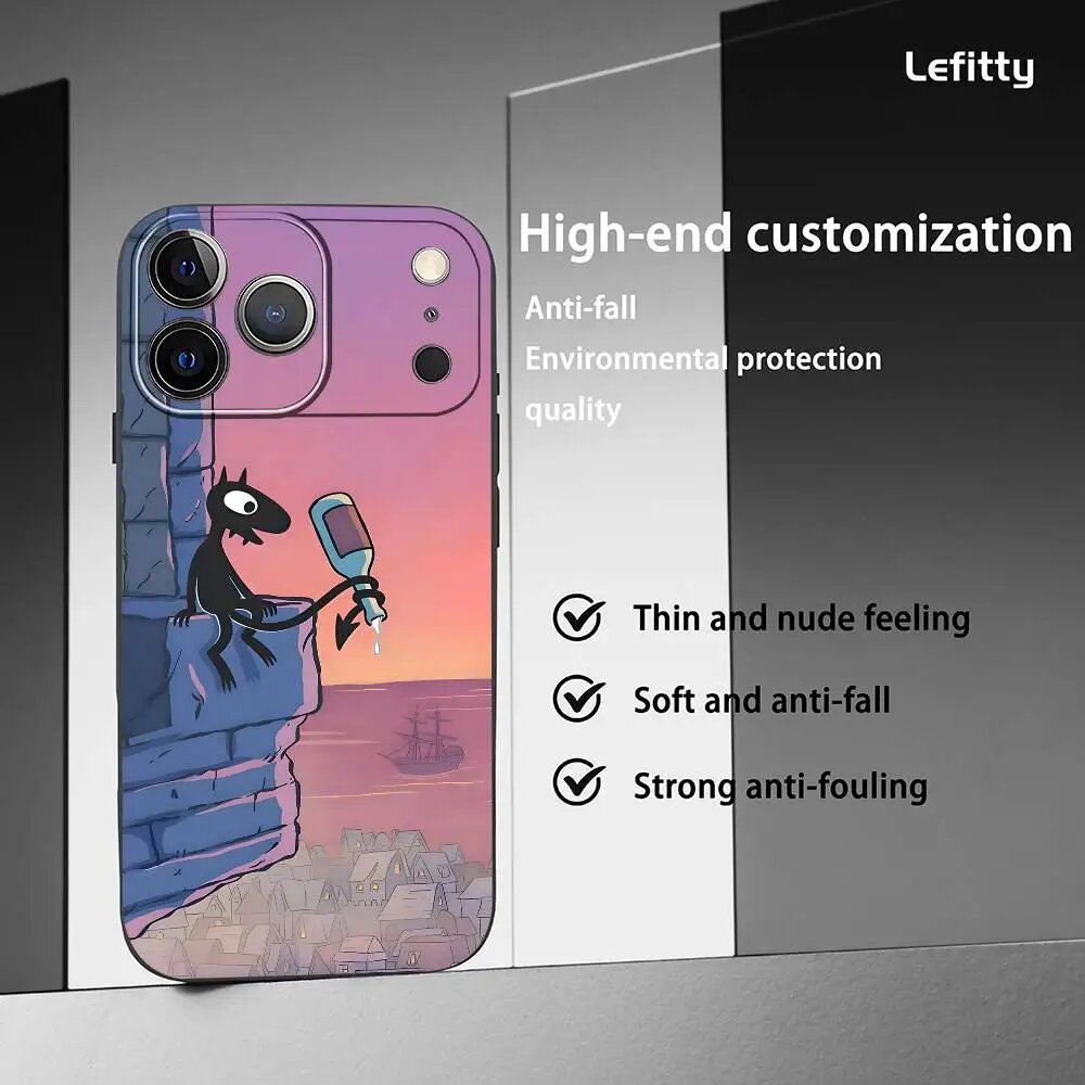 Чехол D-Disenchantment для iPhone 16, черный матовый