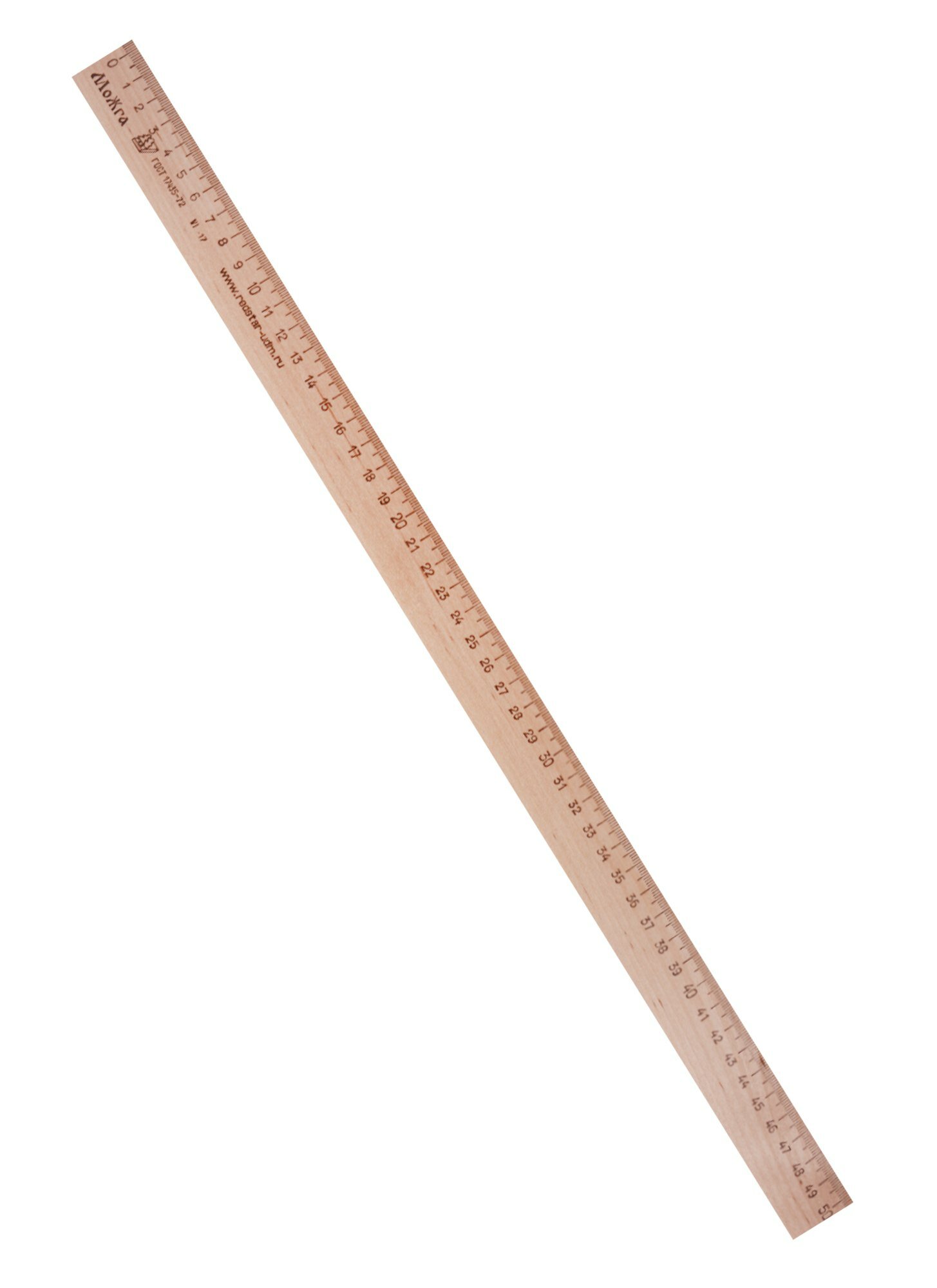 Линейка 50см деревянная