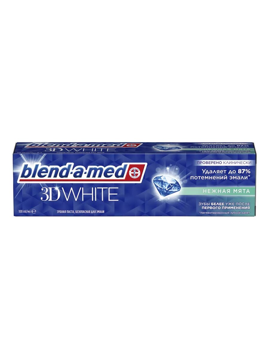 Зубная паста Blend-a-med 3D White нежная мята 100 мл