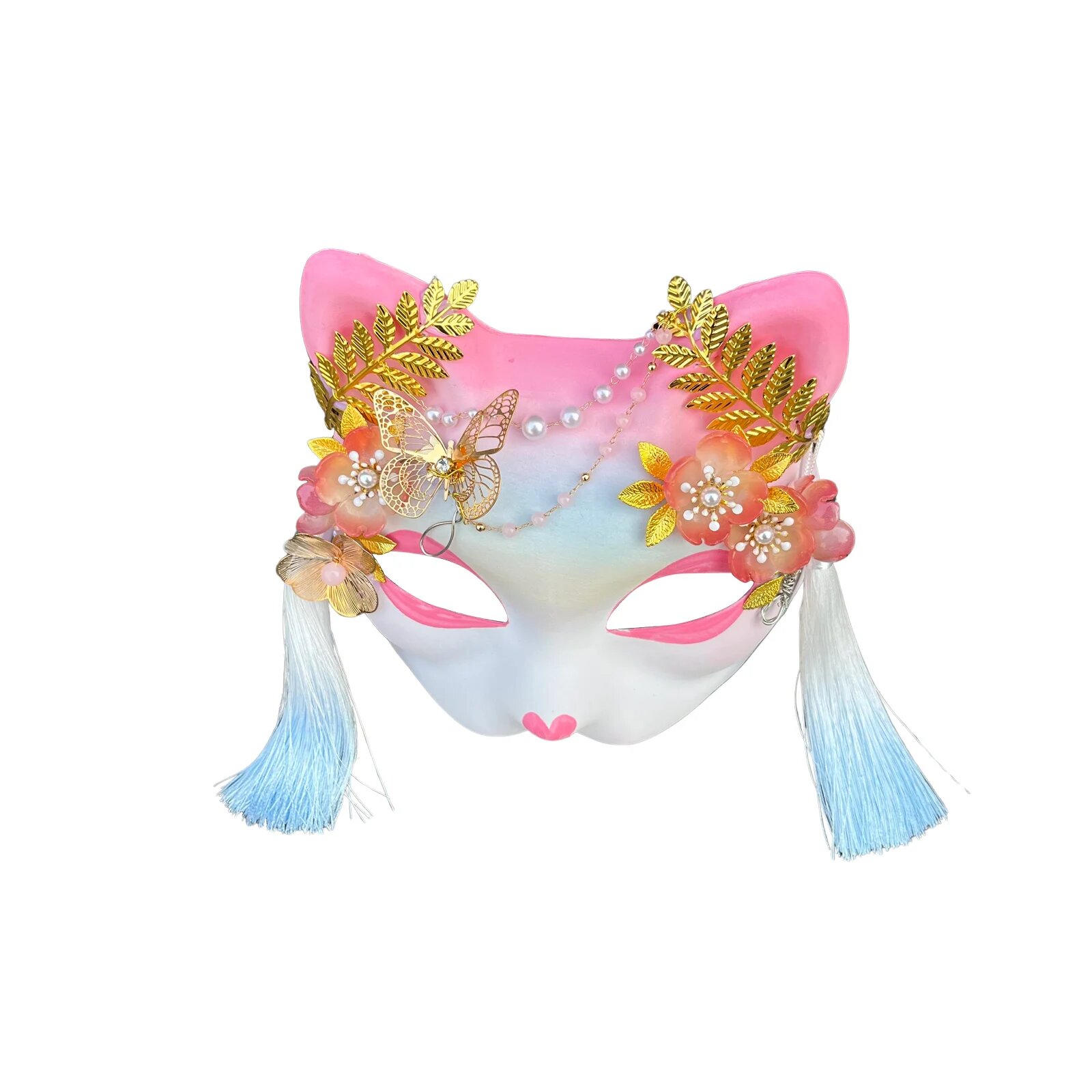 Японская маска кицунэ Foxy Cat Розовый, F