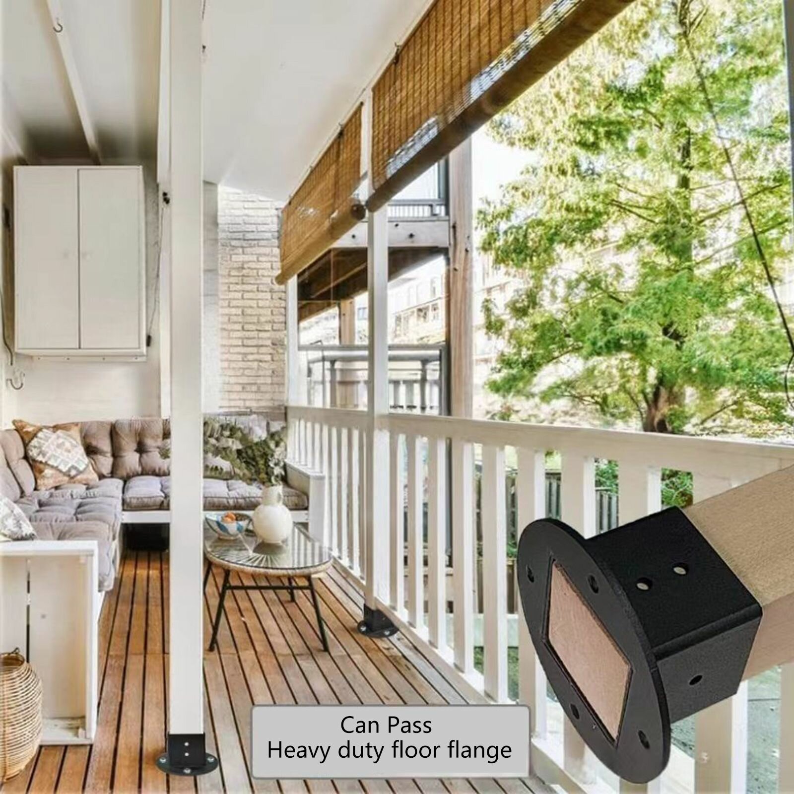 Металлические кронштейны для крепления столбов забора с квадратным основанием улицы