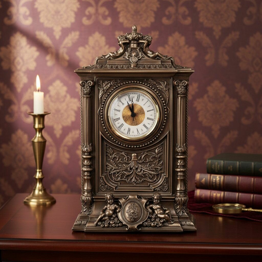 Часы в стиле барокко Херувим