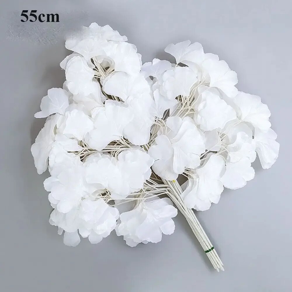 Искусственные листья банана шелковые Белый, 5