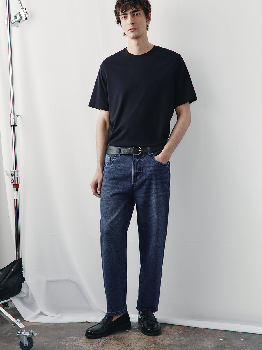 Джинсы классические зауженные 