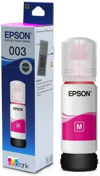 Чернила Epson 003 пурпурный, объем 65 мл, для L3210, L3216, L3218 (C13T00V398)