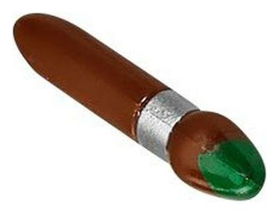 Деталь Lego 93552pb01 Minifigure, Utensil Paint Brush with Silver Ferrule and Green Tip Pattern