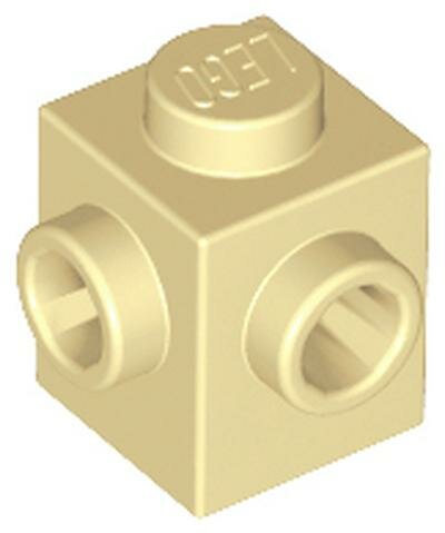 Деталь Lego 26604 Brick, Modified 1 x 1 with Studs on 2 Sides, Adjacent