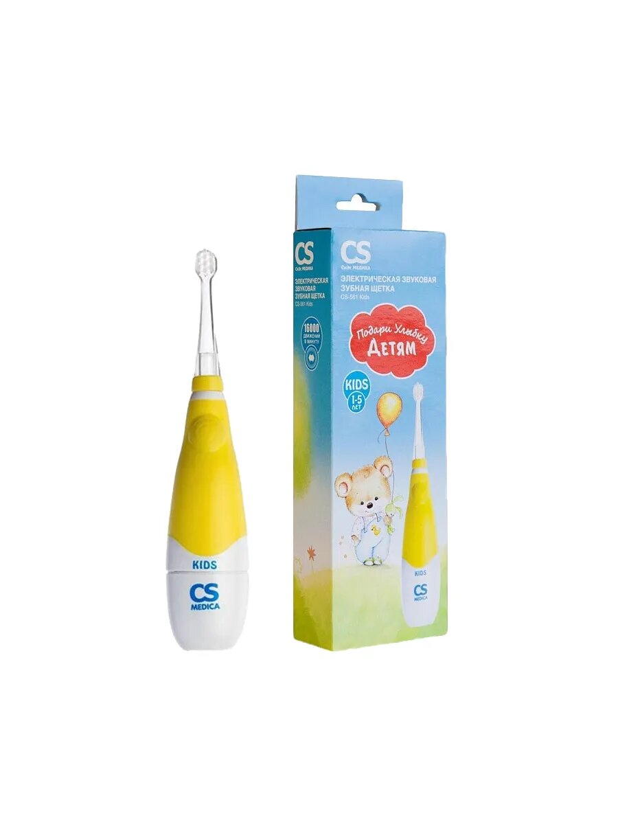 Зубная щетка электрическая звуковая CS Medica CS-561 Kids 1