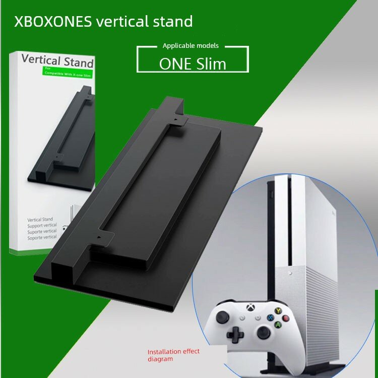 Вертикальная подставка для Xbox One S, черная основа с охлаждением, прямая установка, совместима со всеми аксессуарами