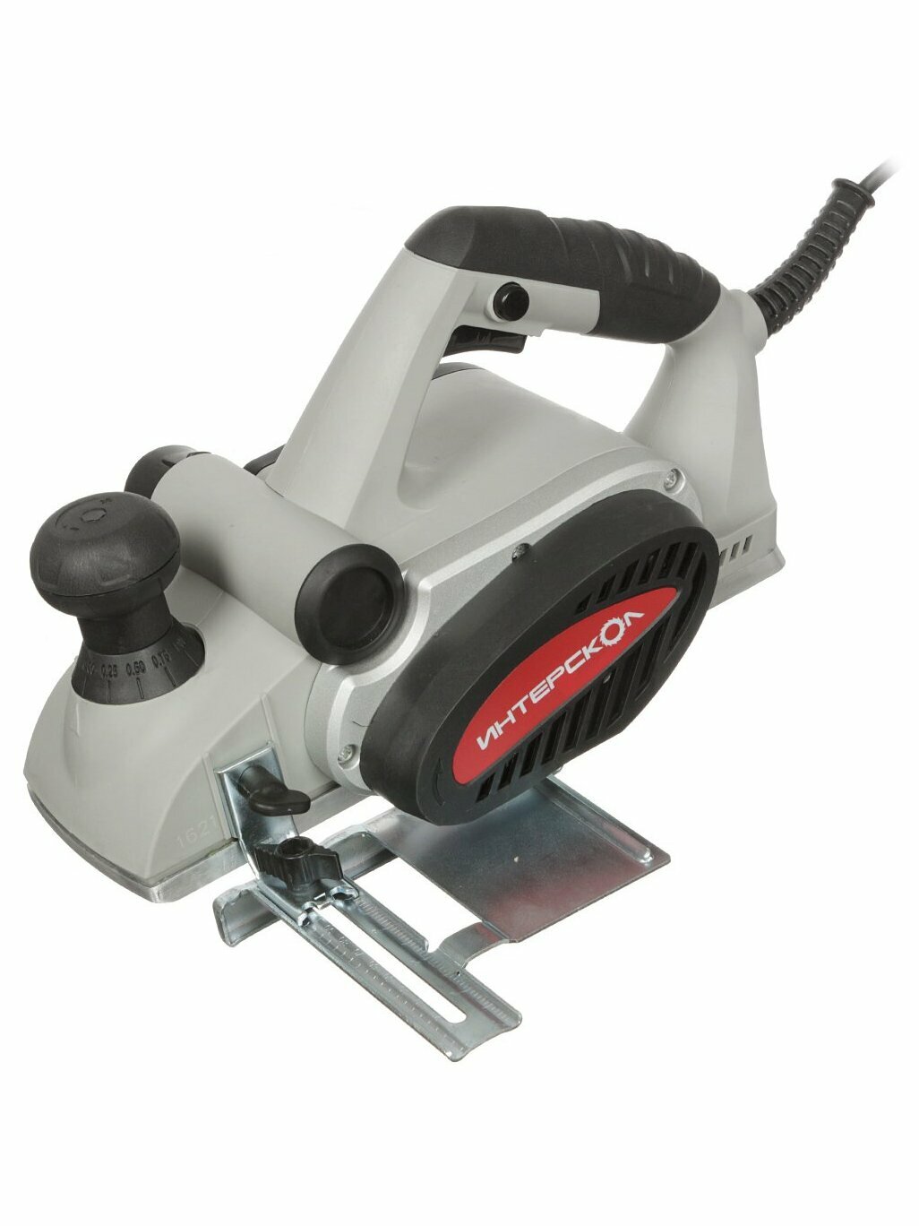 Электрорубанок Интерскол Р-102/1100ЭМ, 1100 Вт, 102 мм, 2.5 мм, с регулировкой оборотов и выборкой четверти