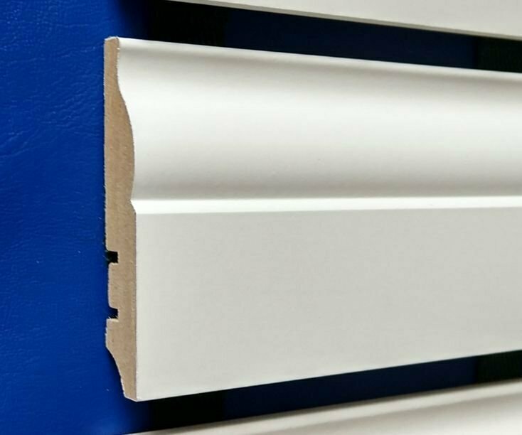 Плинтус МДФ Hannahholz Белый 81/304