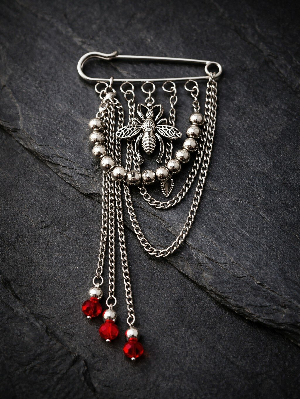 Брошь, минеральное стекло