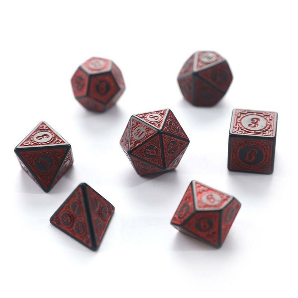 Набор многогранных игровых кубиков из 7 предметов
