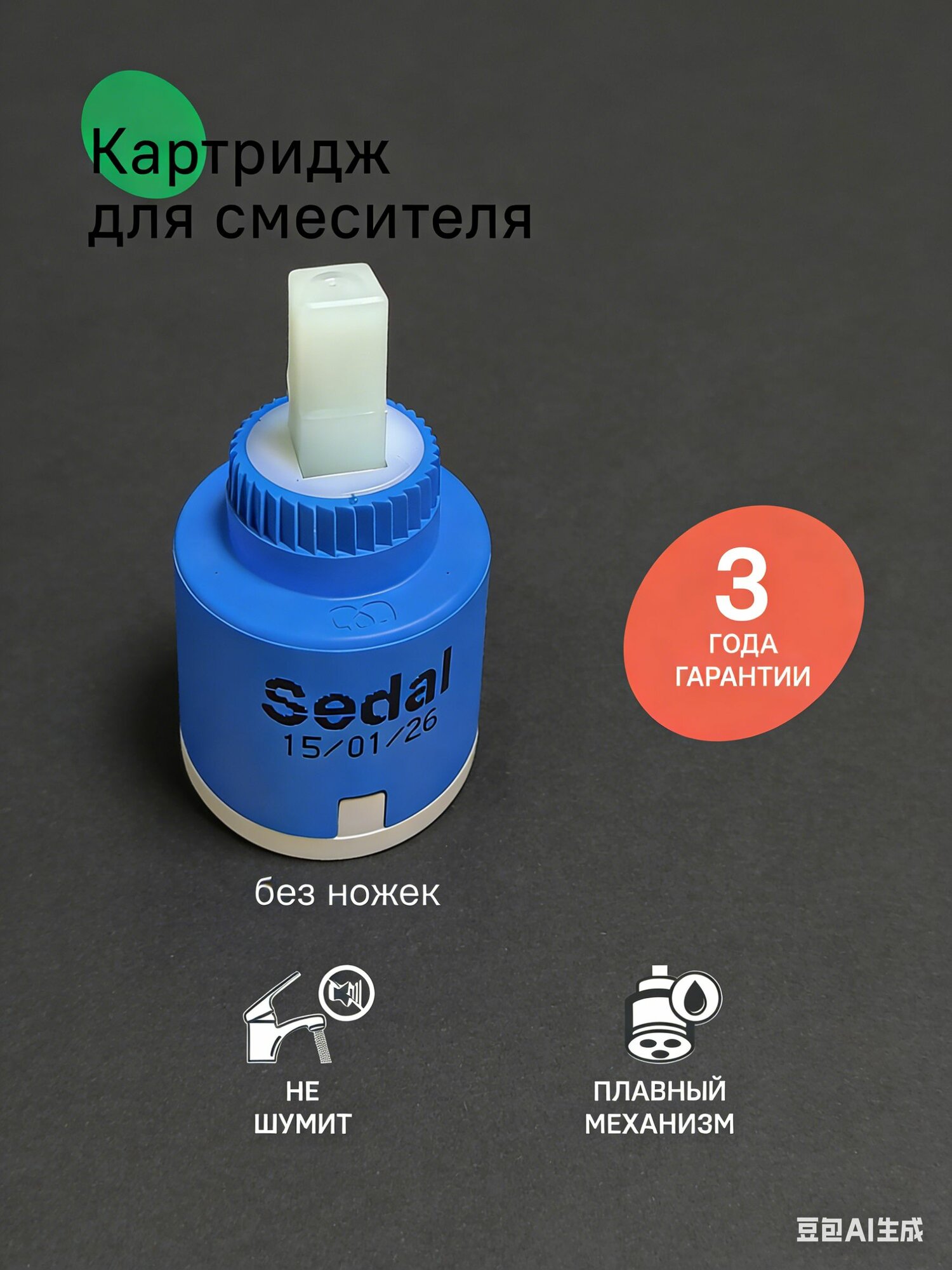 Картридж для смесителя Sedal 35 мм высококачественная керамика (Испанский бренд)