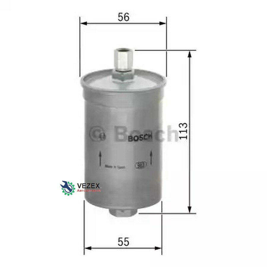 BOSCH 0986450124 фильтр топливный!\ Lada Samara/Nova/Kalina 1.3-1.7 88>