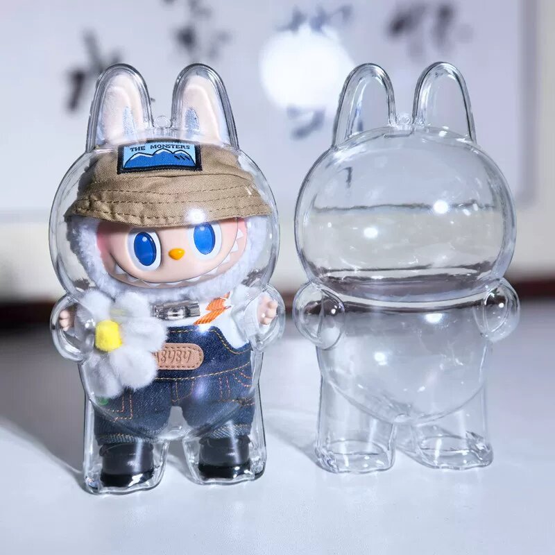 Защитный акриловый футляр Bubble Mart с полной защитой, виниловый плюшевый кулон, защитный чехол для хранения,