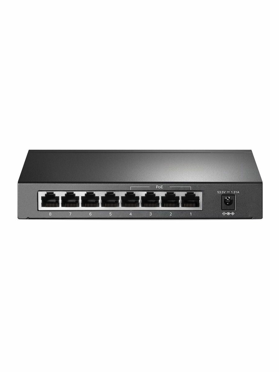 Коммутатор TP-Link TL-SG1008P, 8x1 Гбит/с RJ45 (1-4 PoE+ макс. до 64 Вт) , неуправляемый