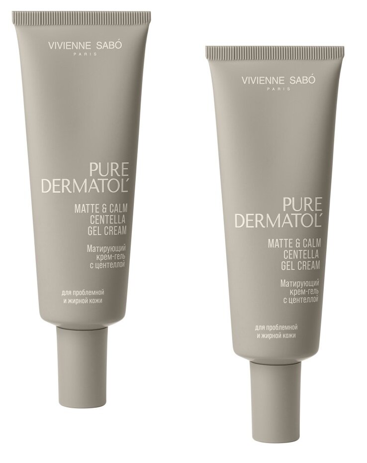 Матирующий крем-гель Vivienne Sabo Pure Dermatol' с центеллой 2шт