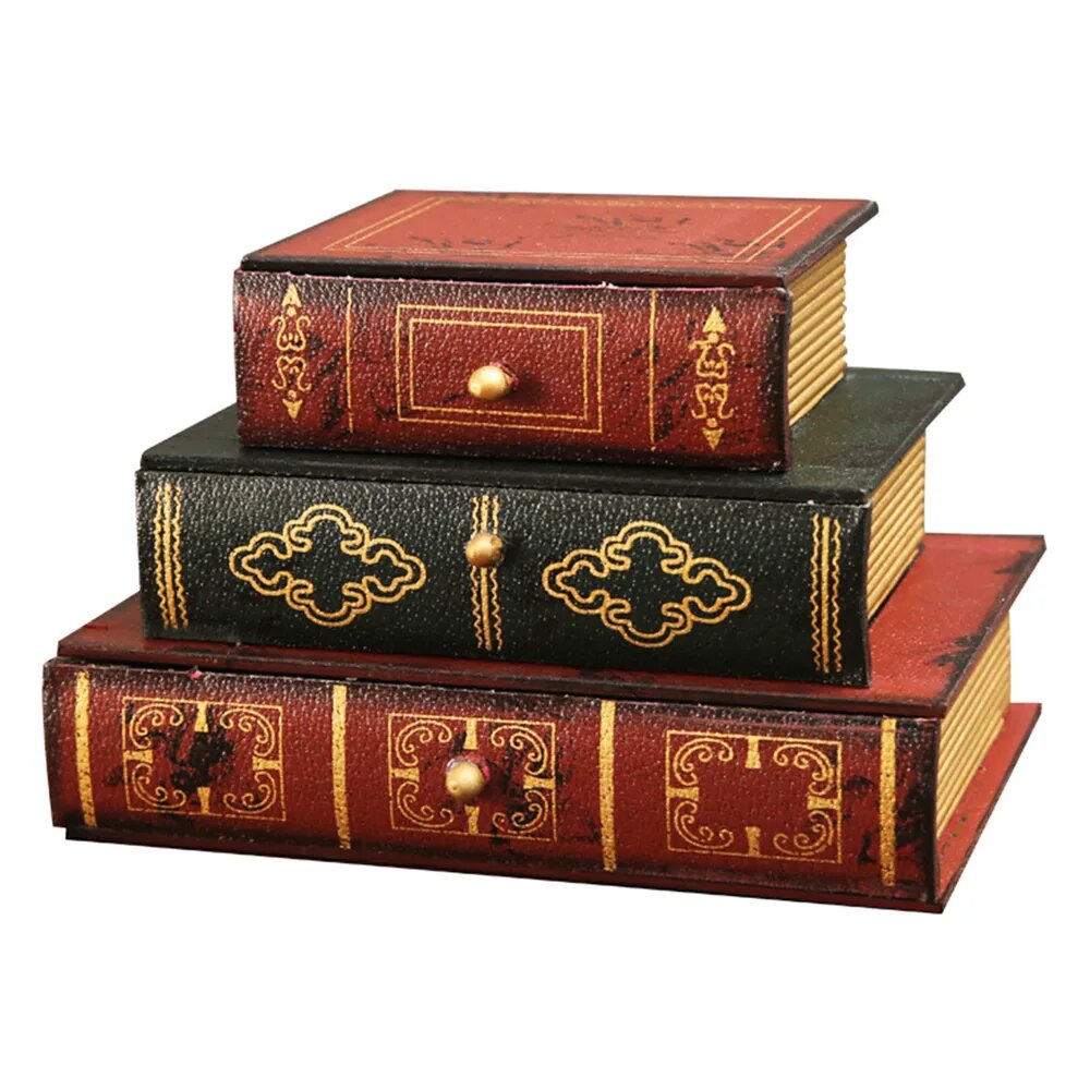 Винтажная шкатулка для хранения ювелирных изделий в форме книги