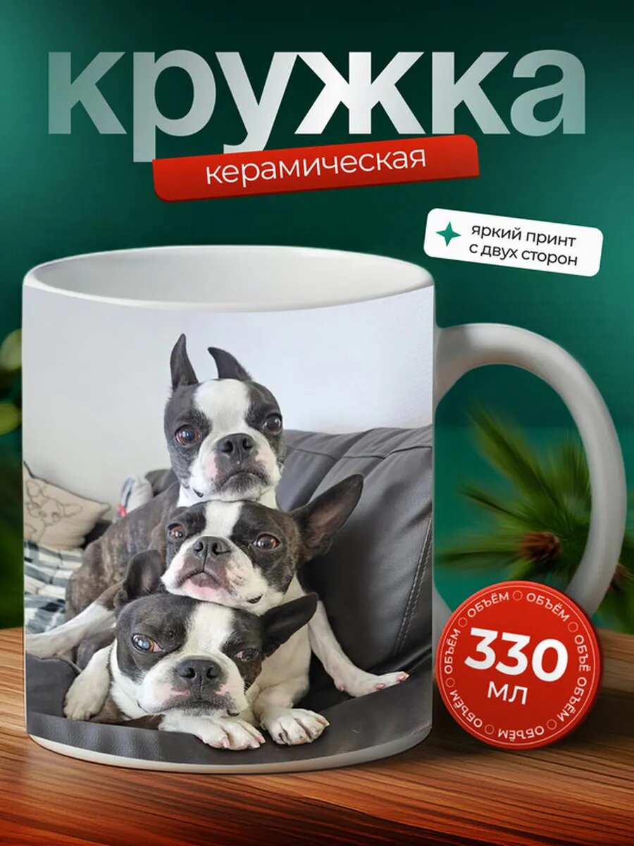 Кружка Бостон-терьер 32,