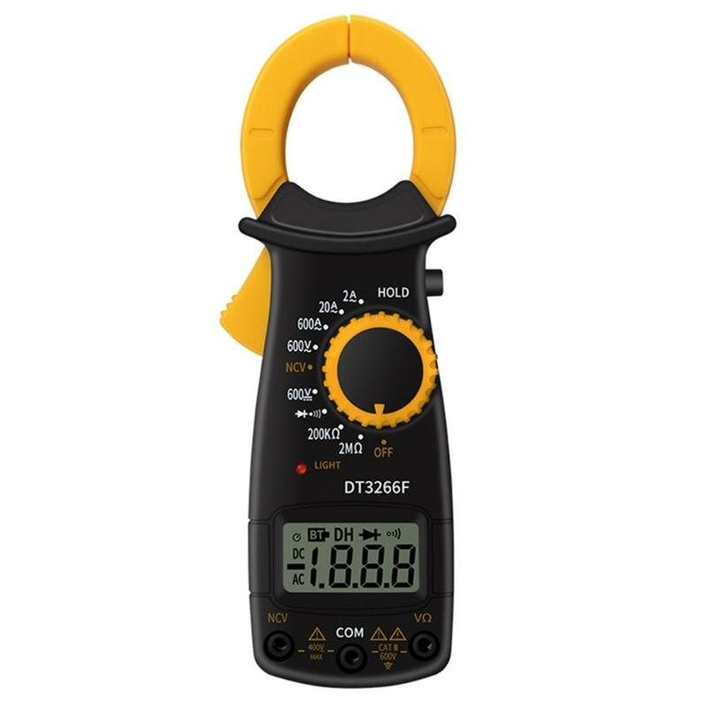 Цифровой клещевой мультиметр DT-3266F, Черный