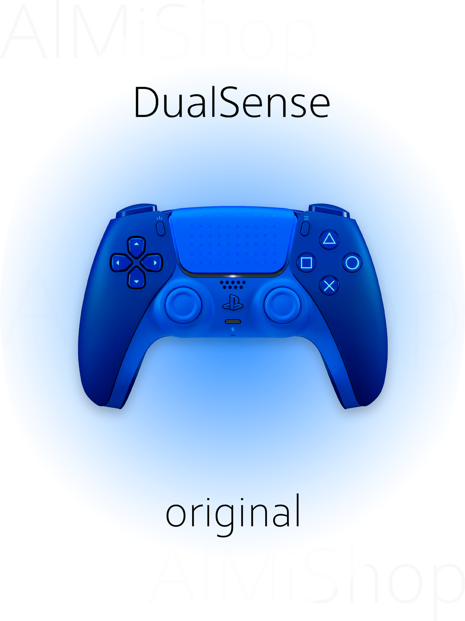 Беспроводной геймпад Sony DualSense для PS5, Сине-голубой (Icon Blue)