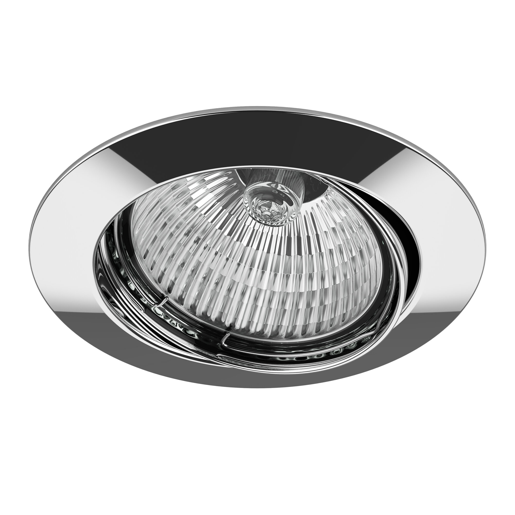 Светильник потолочный встраиваемый GU5.3 Lightstar Lega 011024, круглый, хром