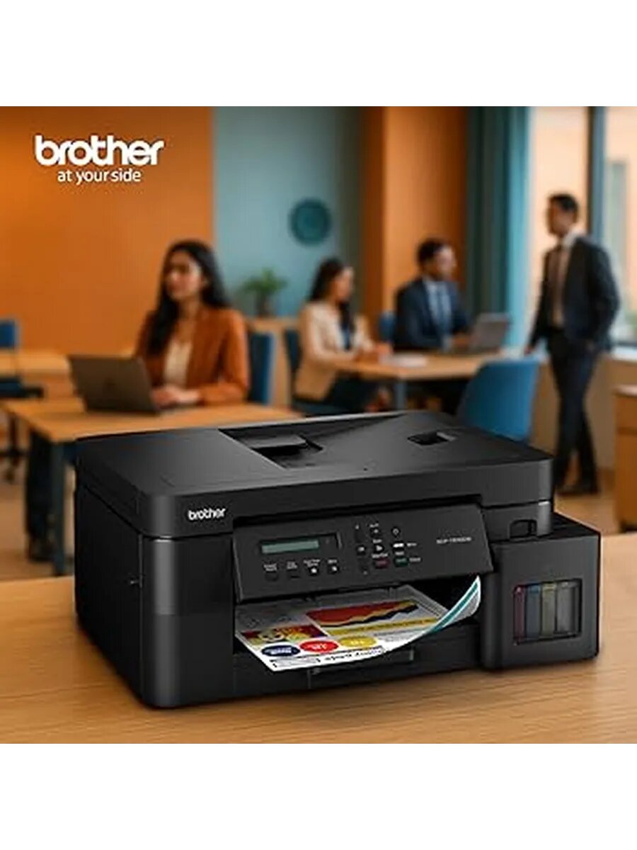 МФУ струйное DCP-T830DW СНПЧ Wi-Fi двусторонняя печать, АПД