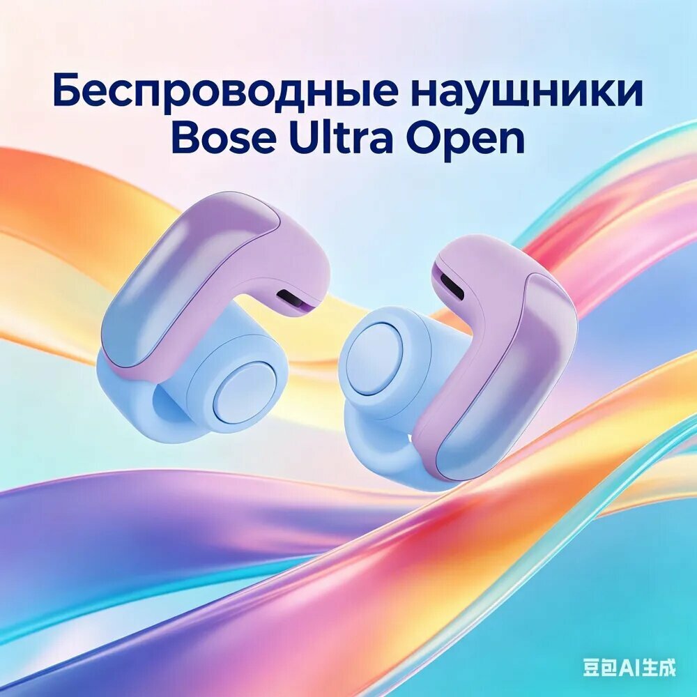 Bose Наушники беспроводные с микрофоном B0SE Ultra Open, сиреневый
