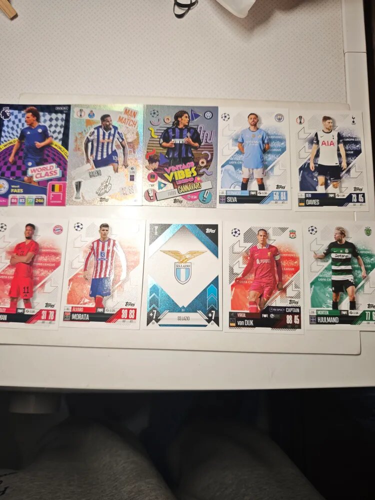 Футбольные карточки Topps MATCH ATTAX(набор из 10 штук)