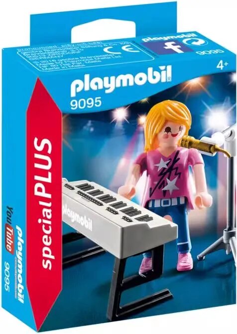 Playmobil-Мир Моби: Вокалист и клавишник группы-9095