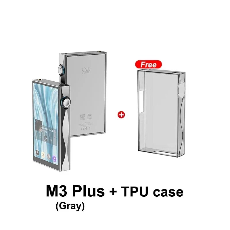 SHANLING M3 Plus HiFi портативный плеер Gray and TPU