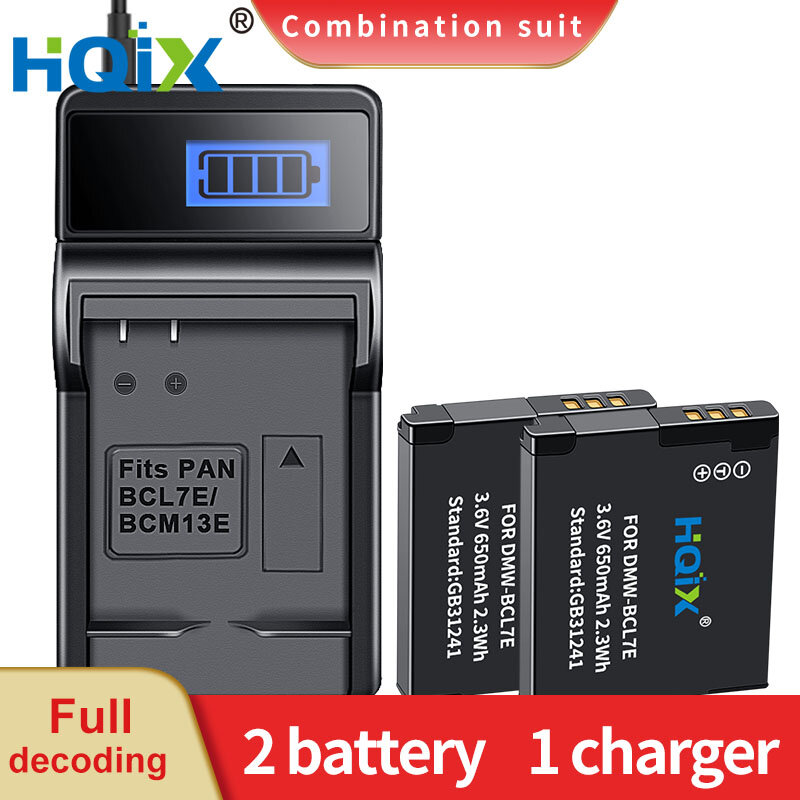 HQIX для Panasonic DMC-SZ3GK FH10 FS50 SZ9 XS1 F5 камера DMW-BCL7E зарядное устройство Аккумулятор