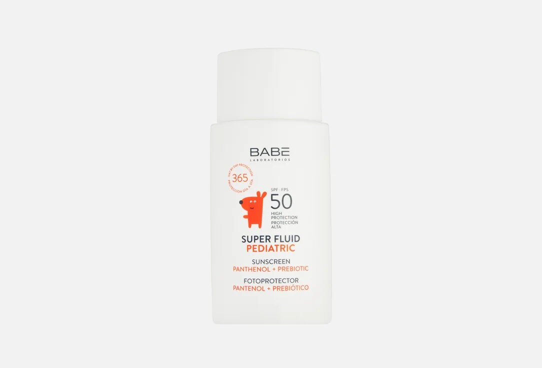 Laboratorios Babe pediatric Детский Солнцезащитный суперфлюид для лица SPF 50+ 50 мл