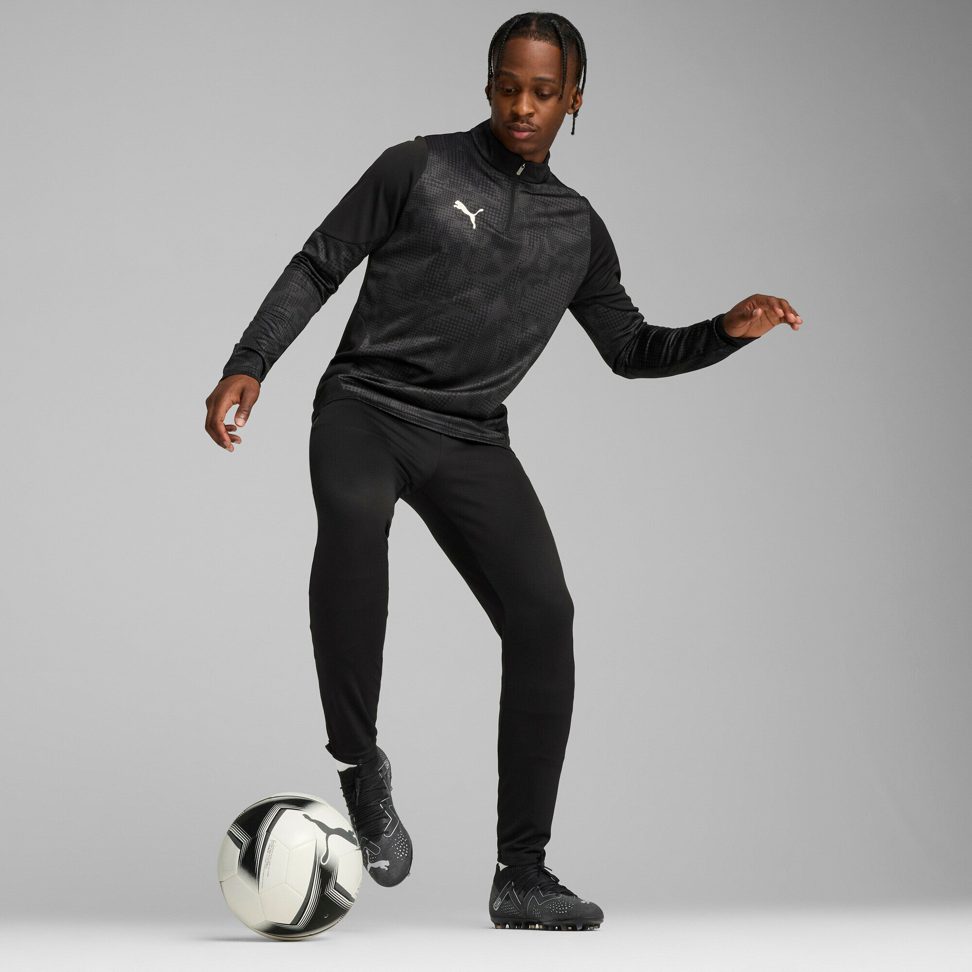 Брюки PUMA teamCUP Training Pants, размер S, черный — фото 1