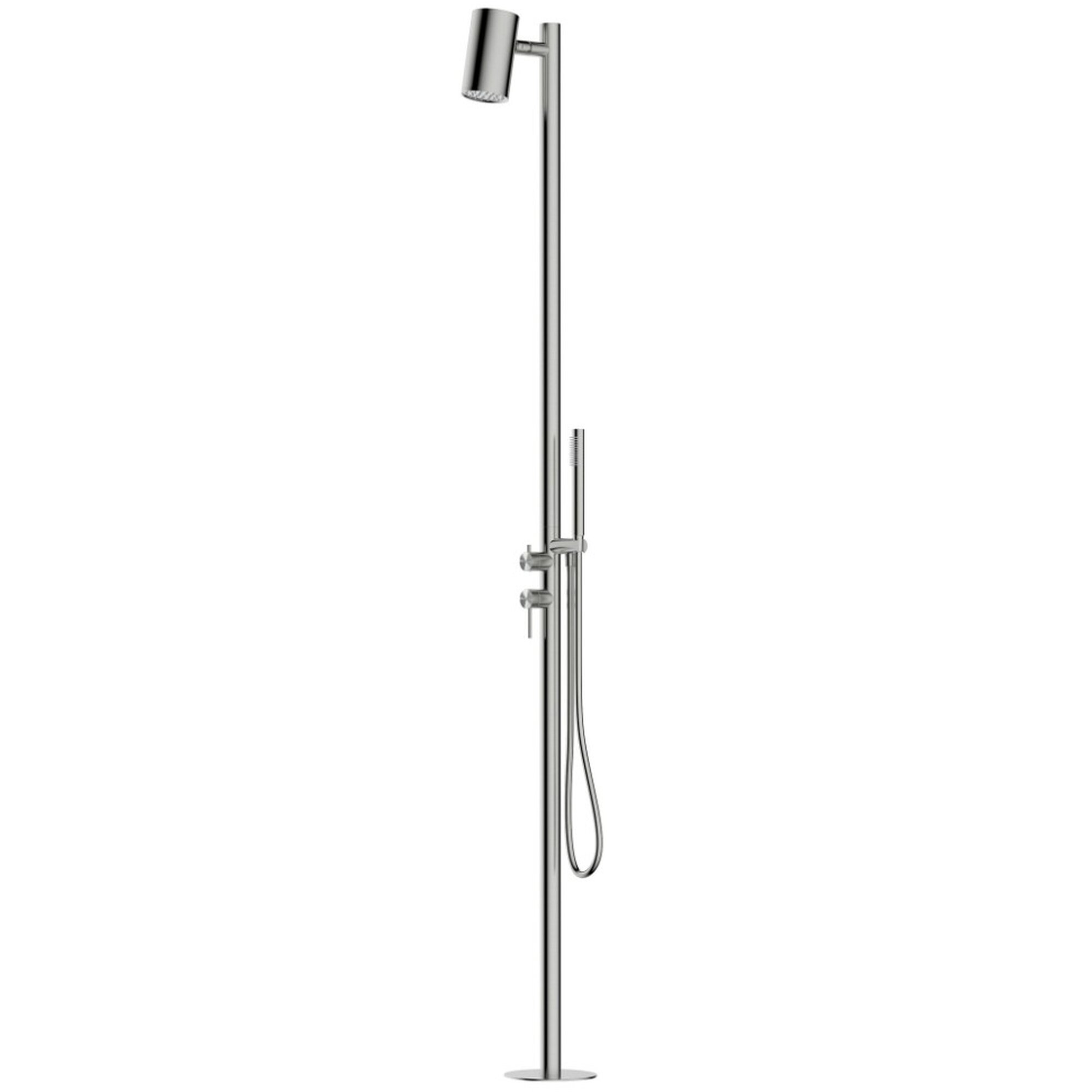 Верхний душ ABBER Wasser Kreis 316 AF8180BST, круглая лейка, брашированная сталь