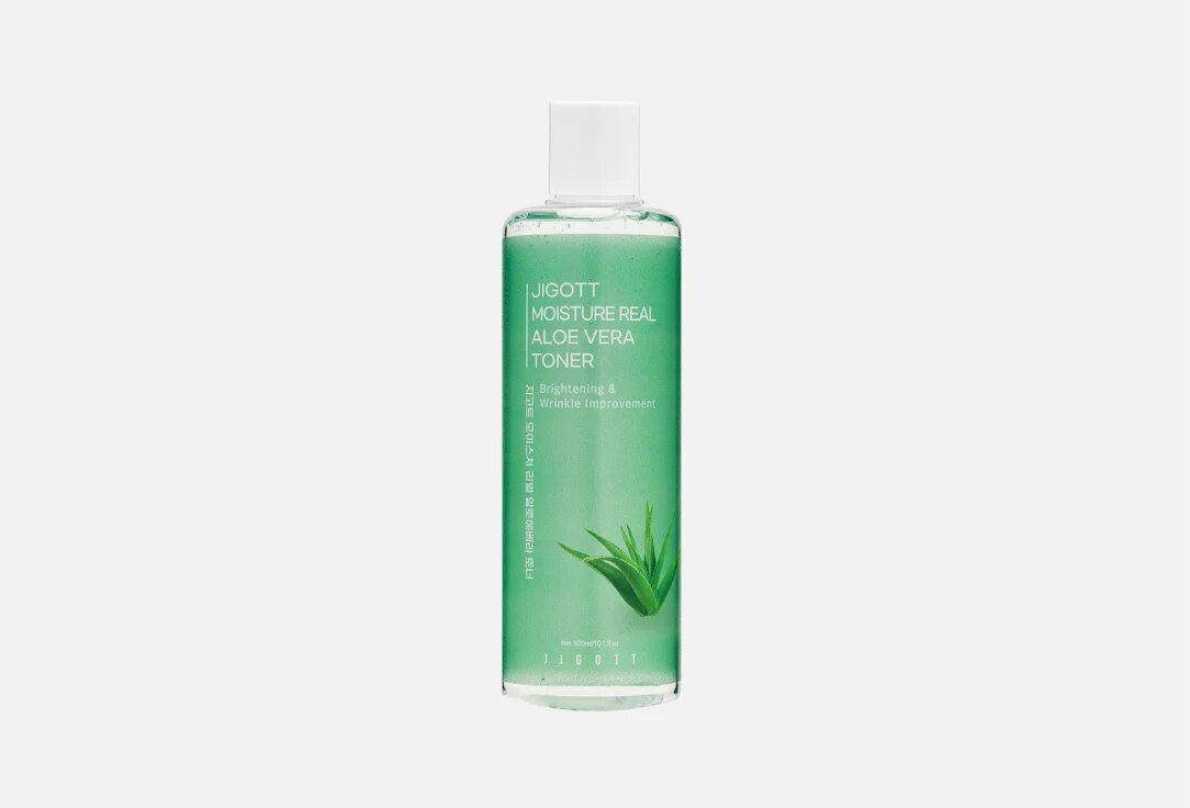 Jigott MOISTURE REAL ALOE VERA TONER Тонер 300мл